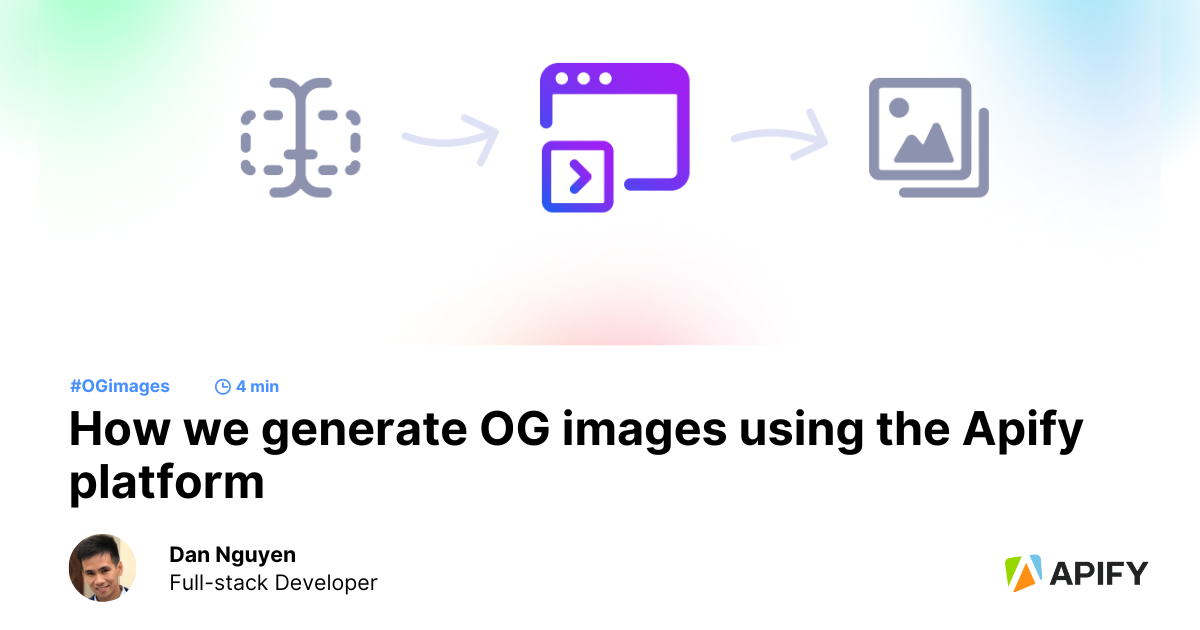 How we generate OG images using the Apify platform