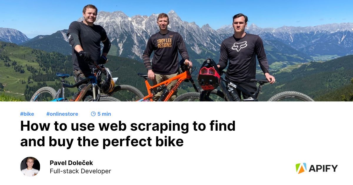 How to use web scraping to find and buy the perfect bike