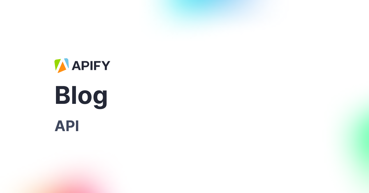 API Stories on Apify Blog