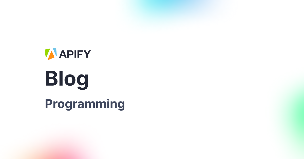 Programming Stories on Apify Blog