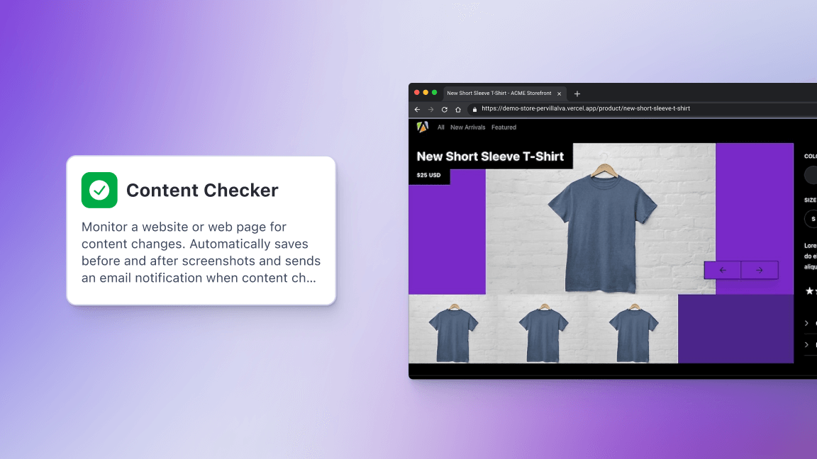How to set up an alert when a webpage changes