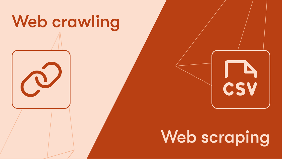Web crawling vs. web scraping
