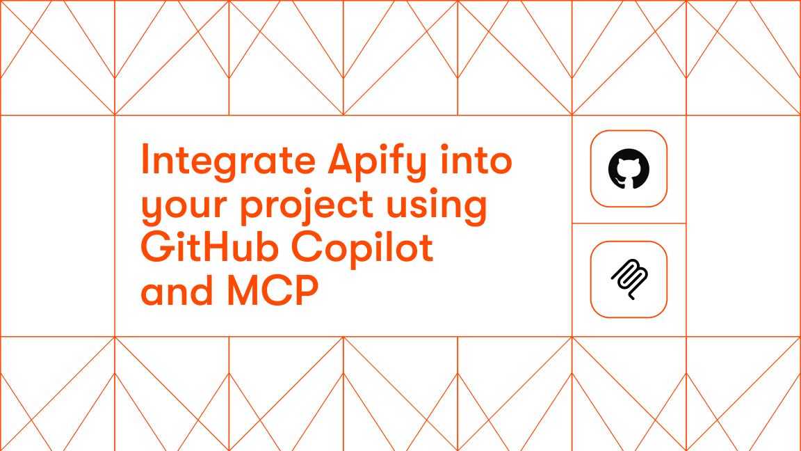 Integrate Apify into your project with GitHub Copilot
