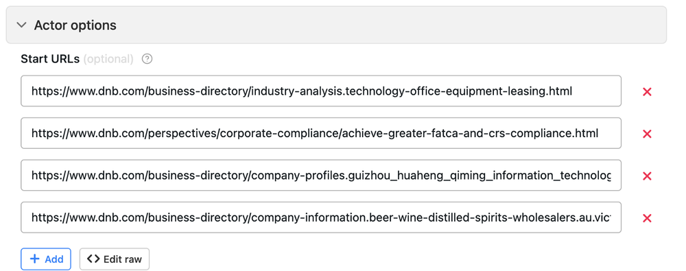 Use Dun & Bradstreet Scraper to create unofficial DnB API