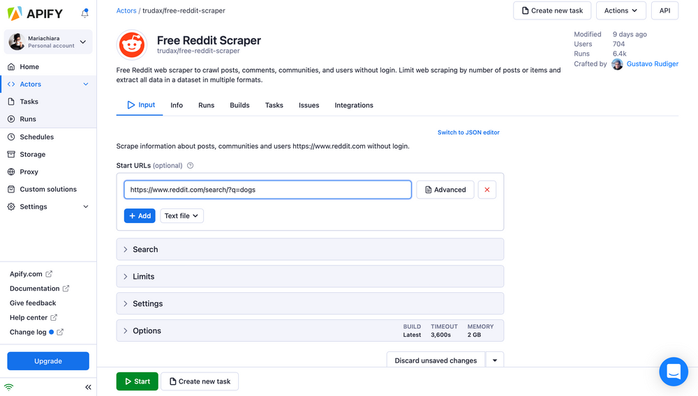 How to scrape Reddit with unofficial Reddit API | Apify Blog