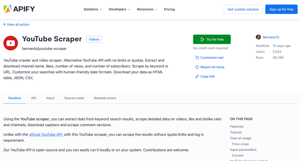 How to scrape YouTube | Apify Blog