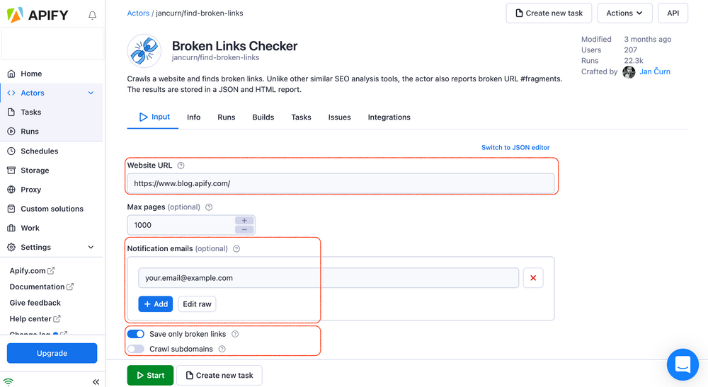 Powerful tool to check broken links on any website