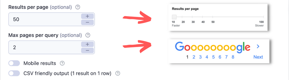 How to scrape Google Search results