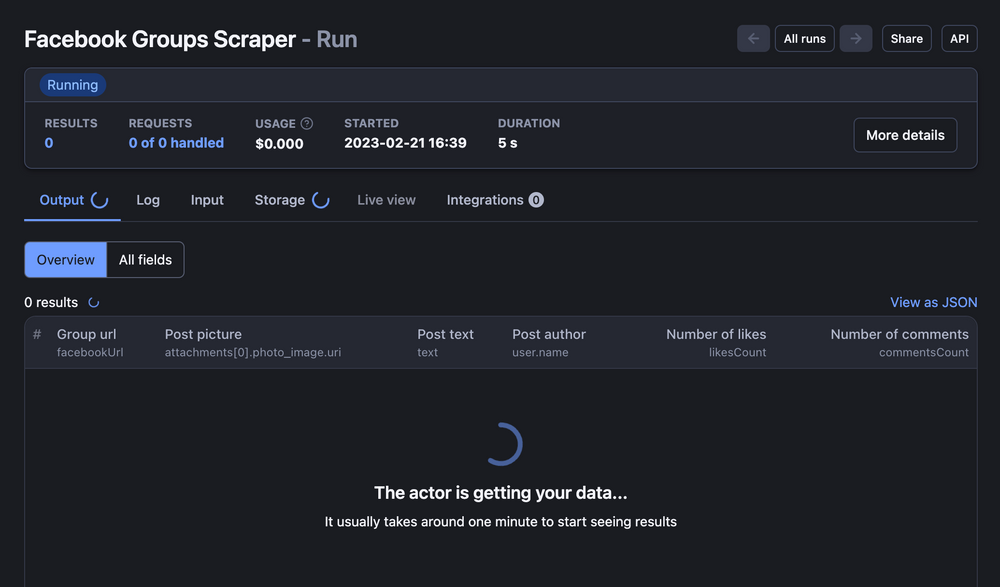 How to scrape Facebook posts