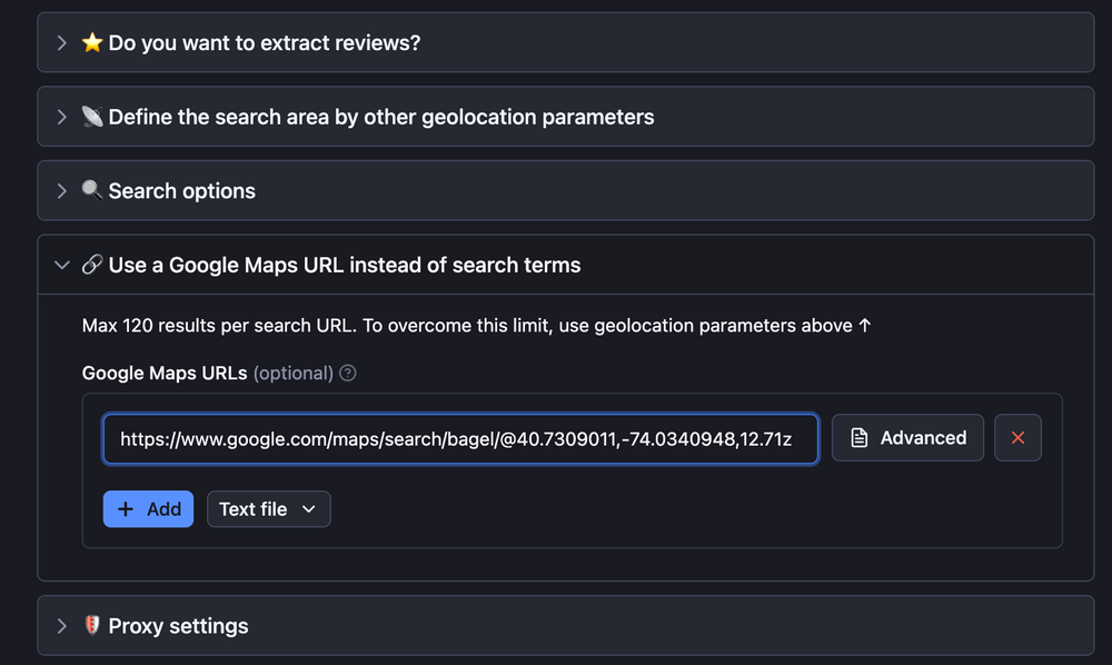 How to scrape Google Maps data