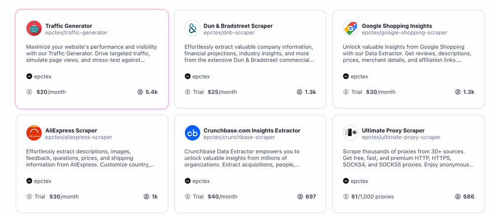 Make passive income developing web automation tools