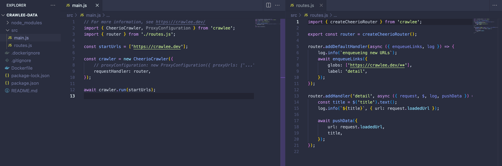 Crawlee data storage: saving files, screenshots and JSON