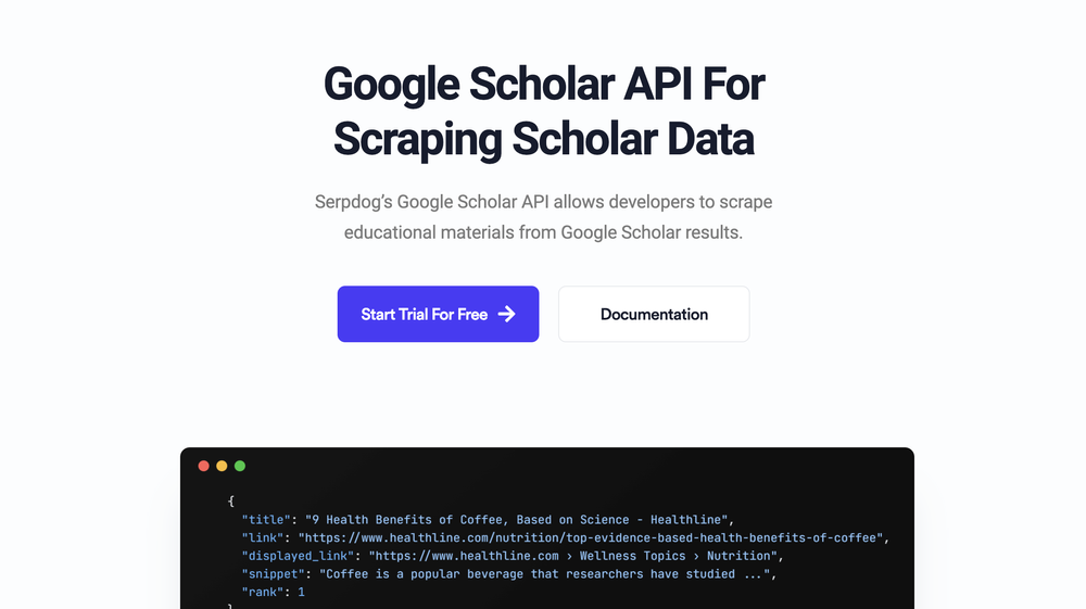 Top 5 Google Scholar APIs and scrapers in 2024