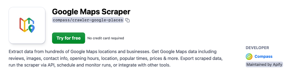 Extract emails, profiles, and addresses from Google Maps