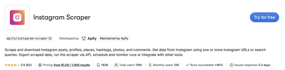 How to scrape Instagram data: profiles, posts, comments