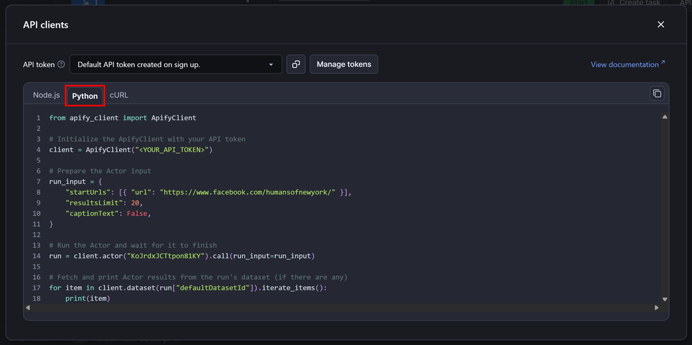 How to scrape Facebook with Python
