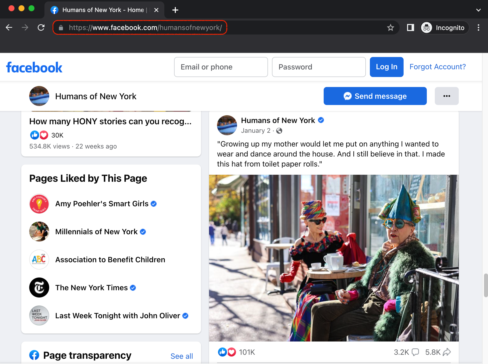 How to scrape Facebook Pages