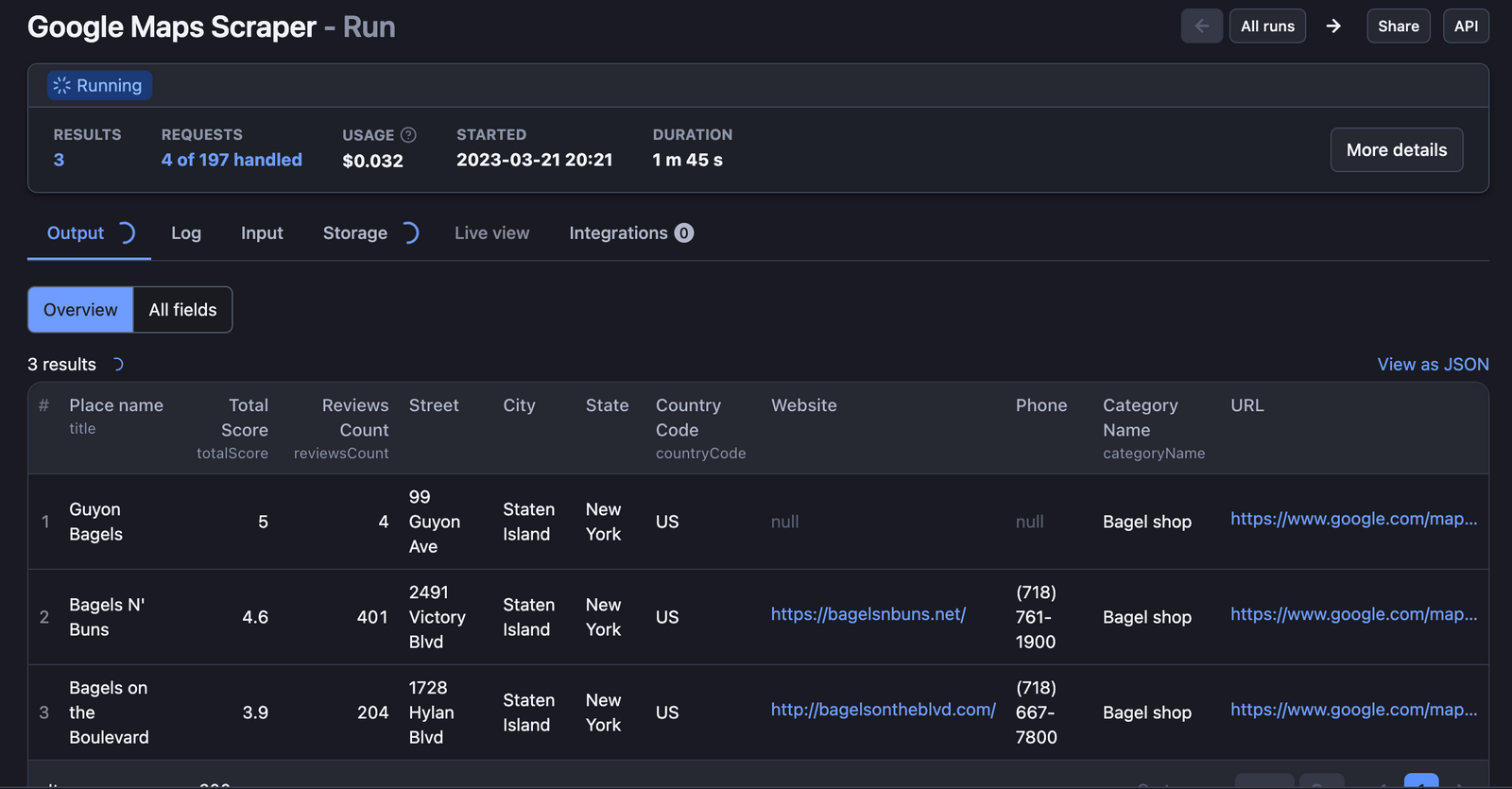 How to scrape Google Maps data