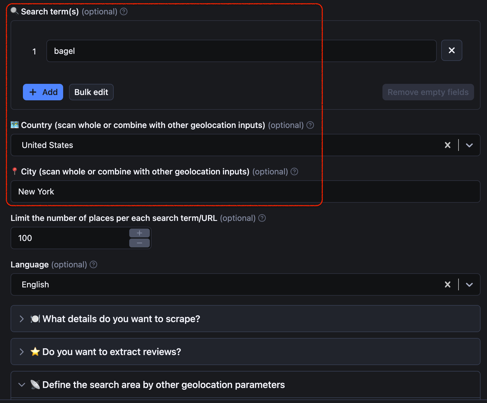 How to scrape Google Maps data