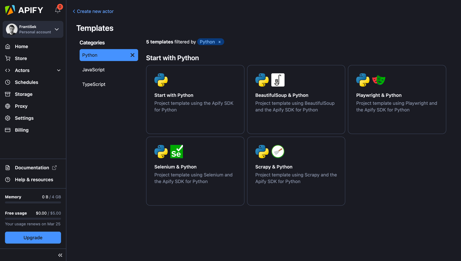 Apify ️ Python: Releasing a Python SDK for Actors Apify ️ Python: Releasing a Python SDK for Actors