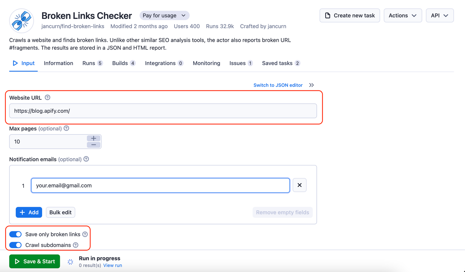 How to check broken links on any website
