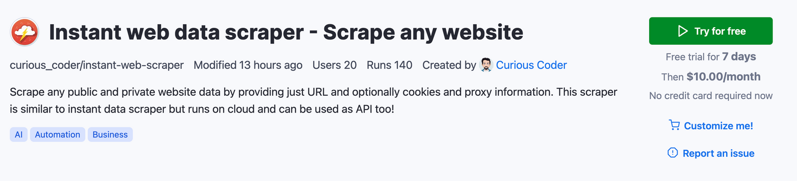 What are the best free instant data scraper tools in 2025?