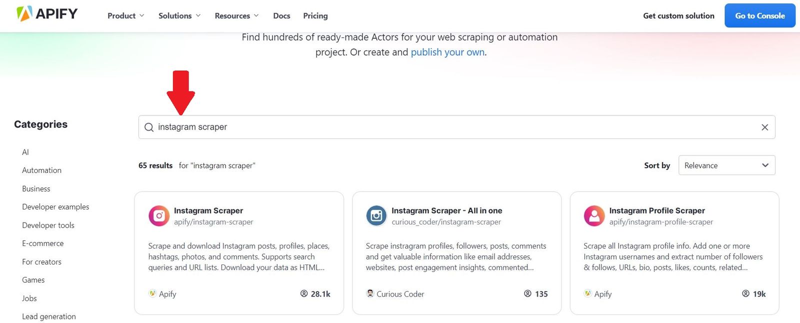 What is Apify Store and how to use Apify Actors