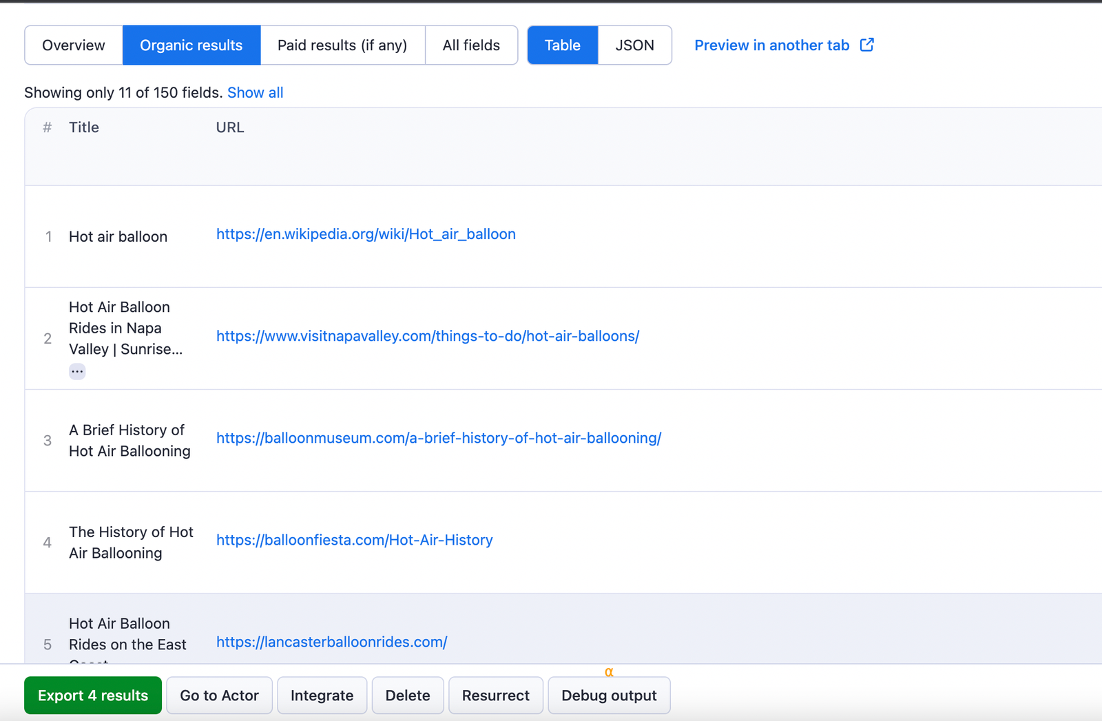 How to scrape Google Search results