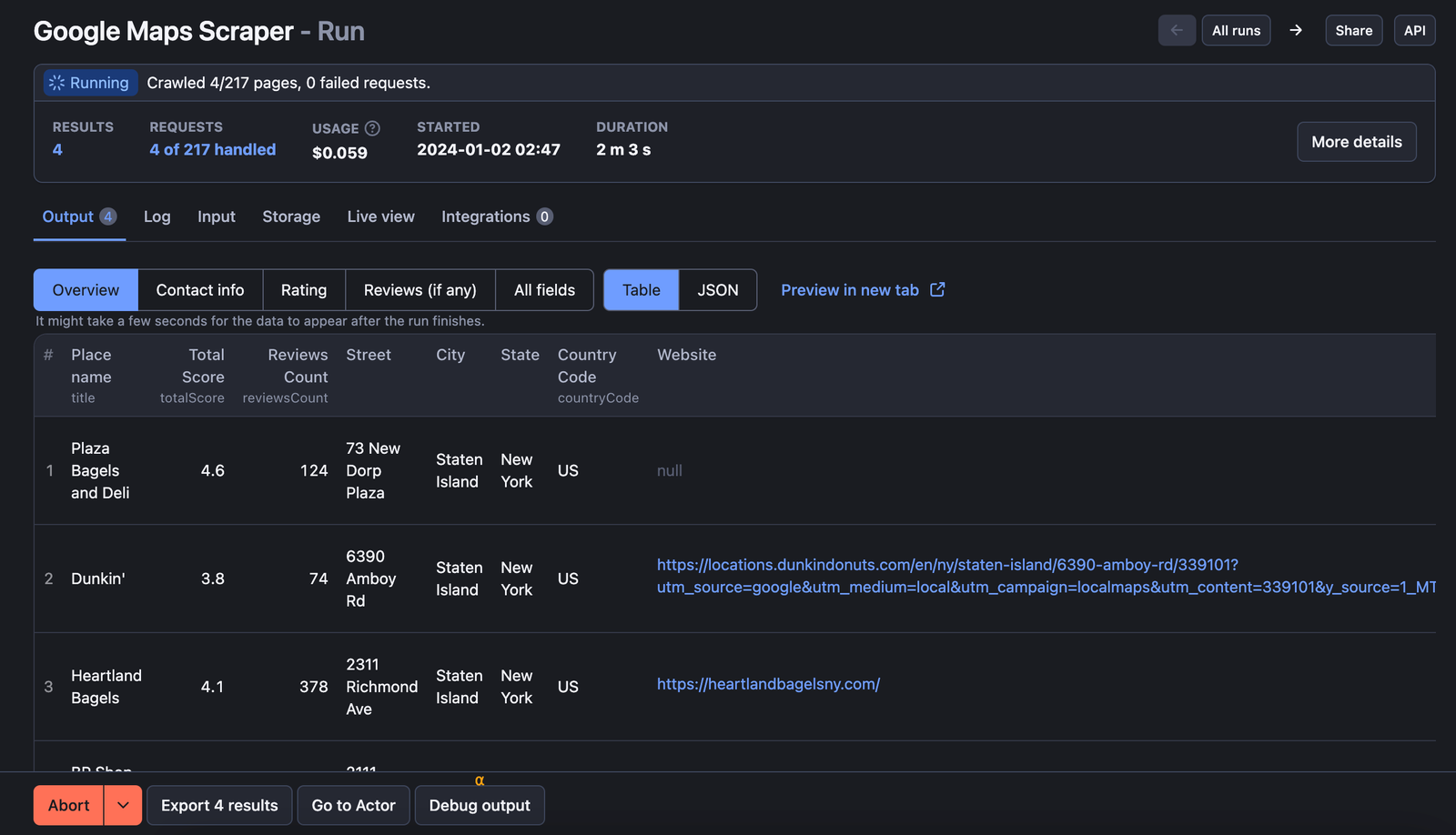How to scrape Google Maps data