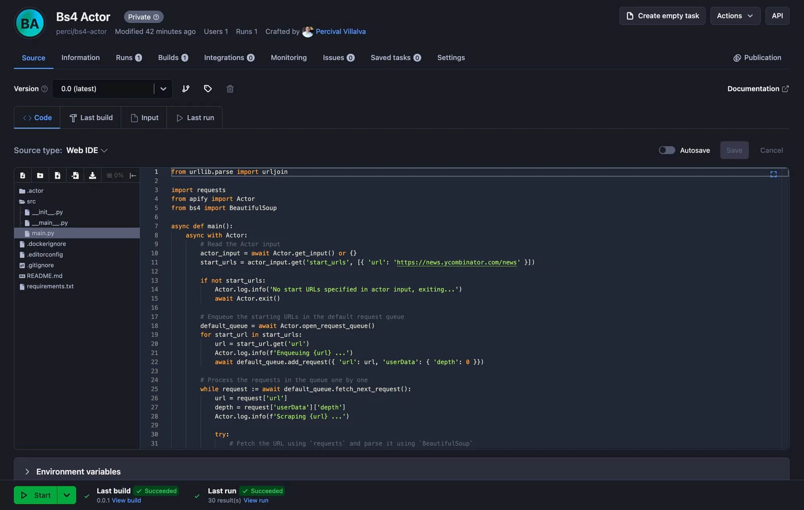 Python web scraping tutorial