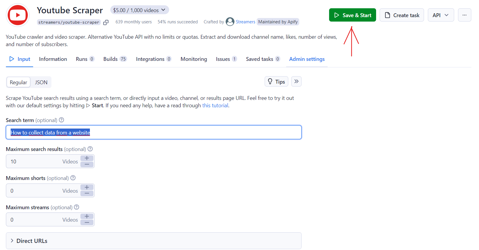 How to collect data from a website