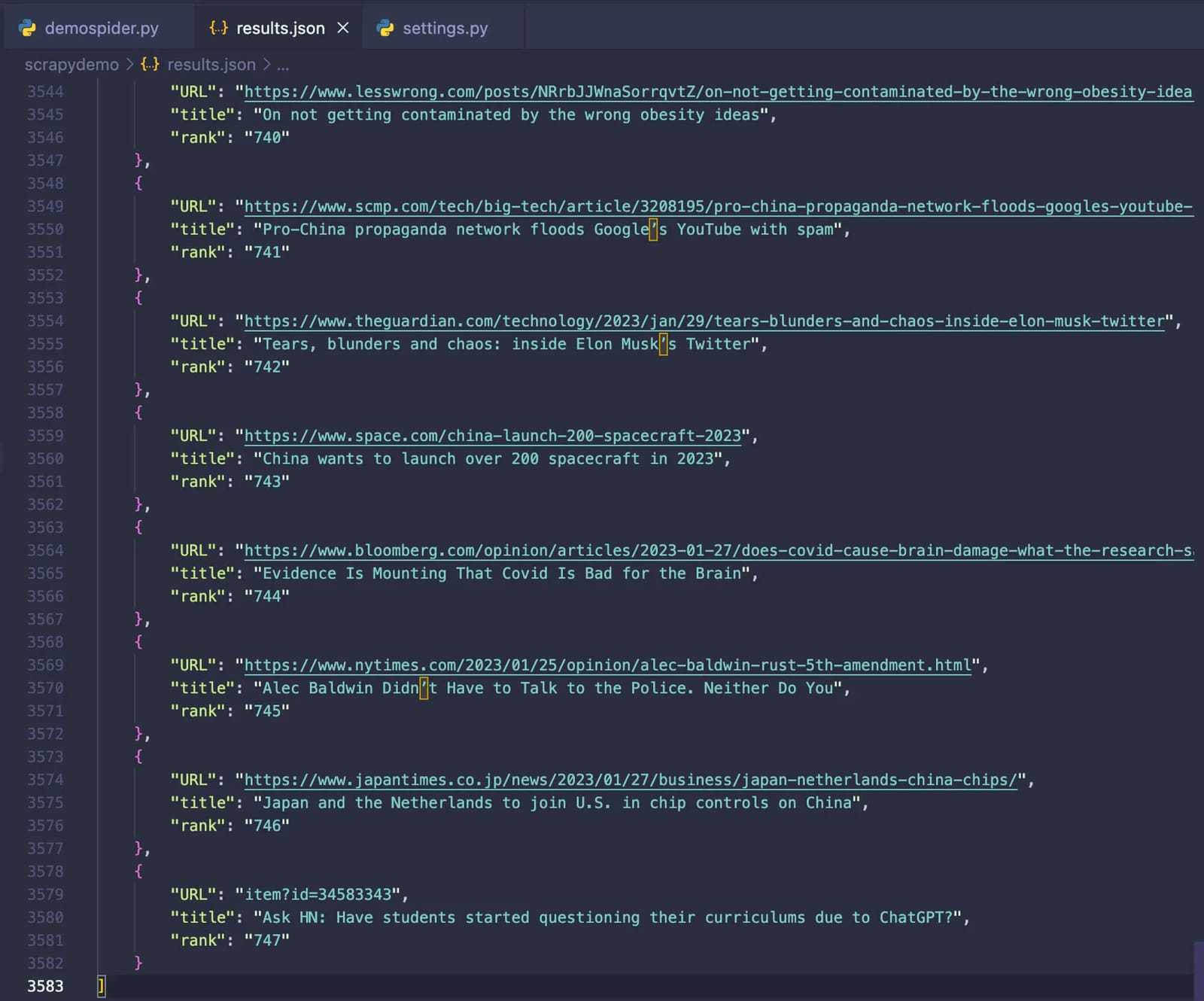 Python web scraping tutorial