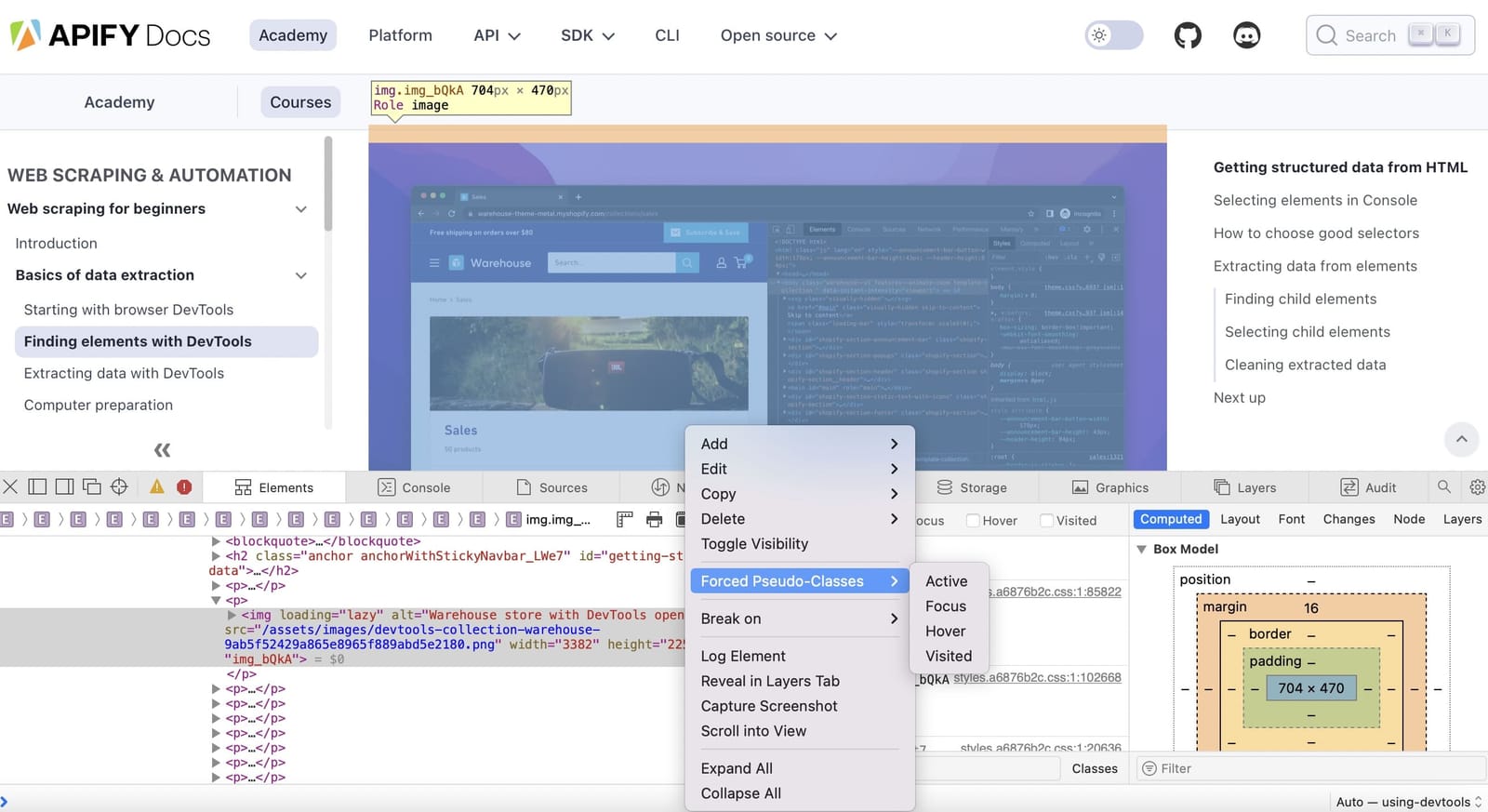Inspect elements in Chrome, Safari, Firefox, and more