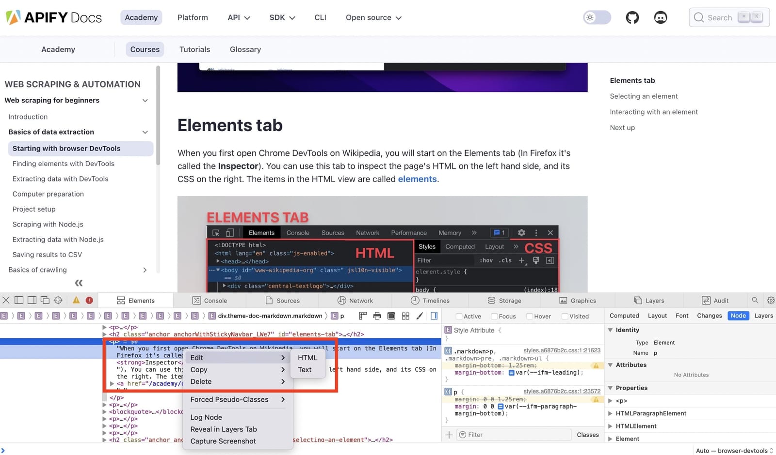 Inspect elements in Chrome, Safari, Firefox, and more
