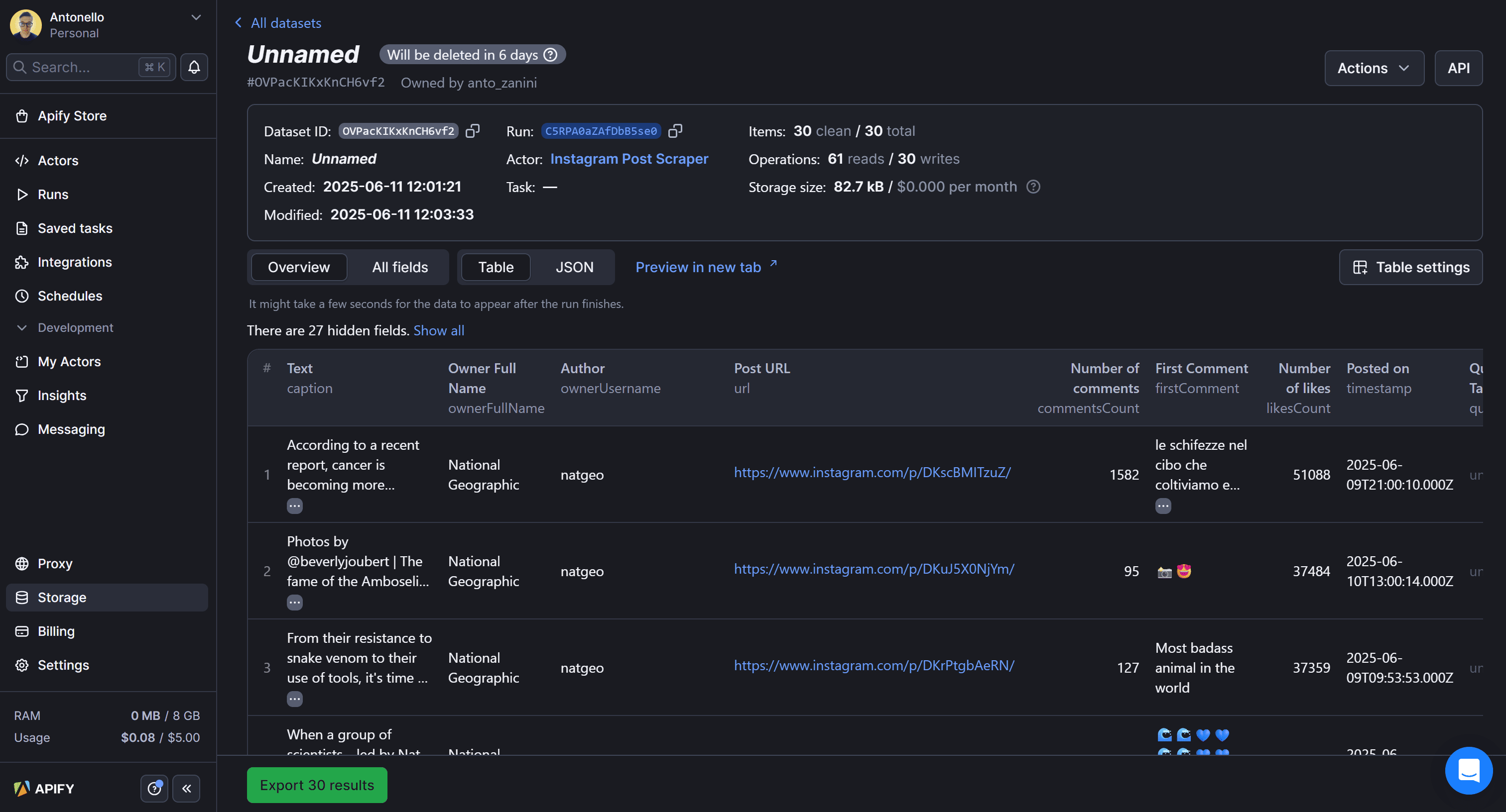 How to scrape Instagram with Python