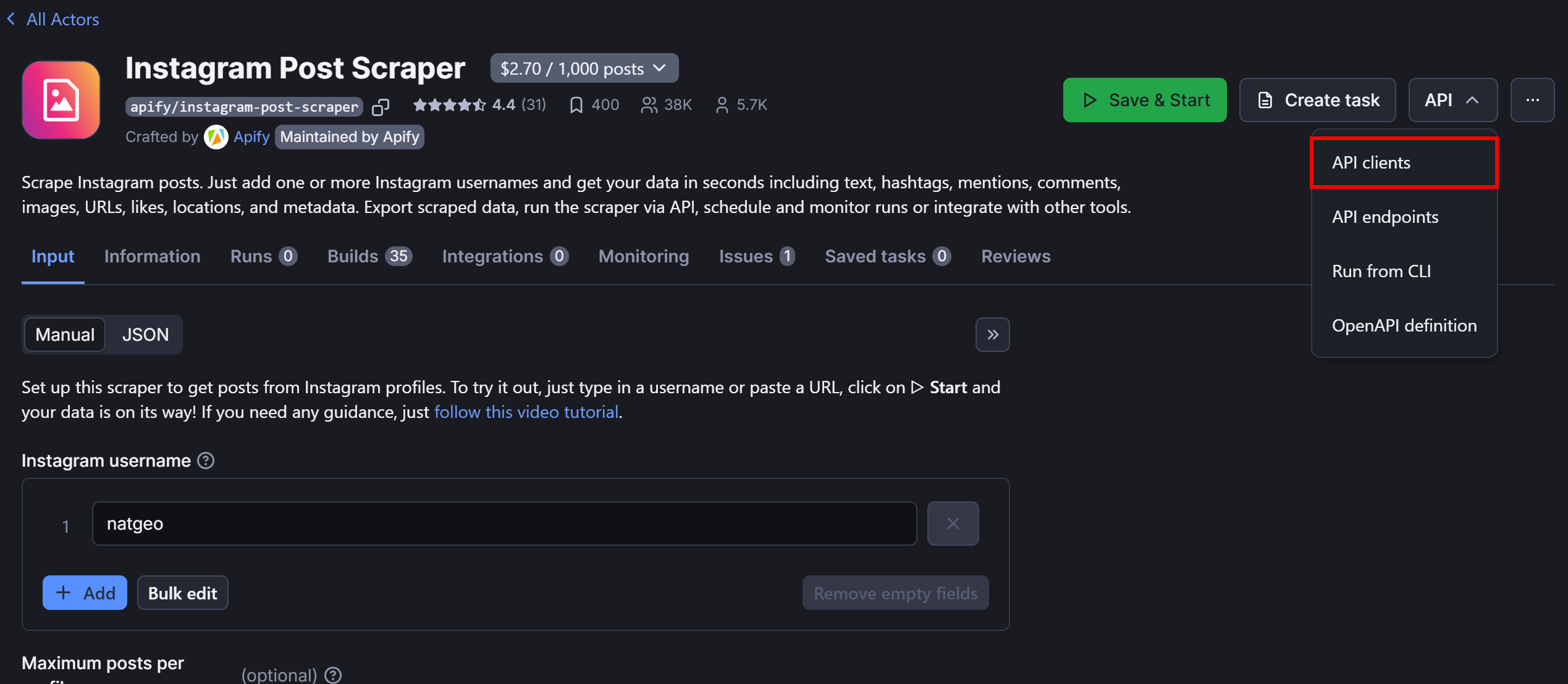 How to scrape Instagram with Python