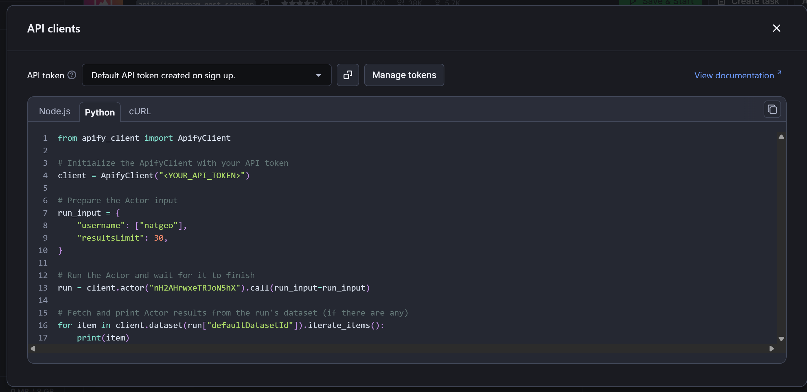 How to scrape Instagram with Python