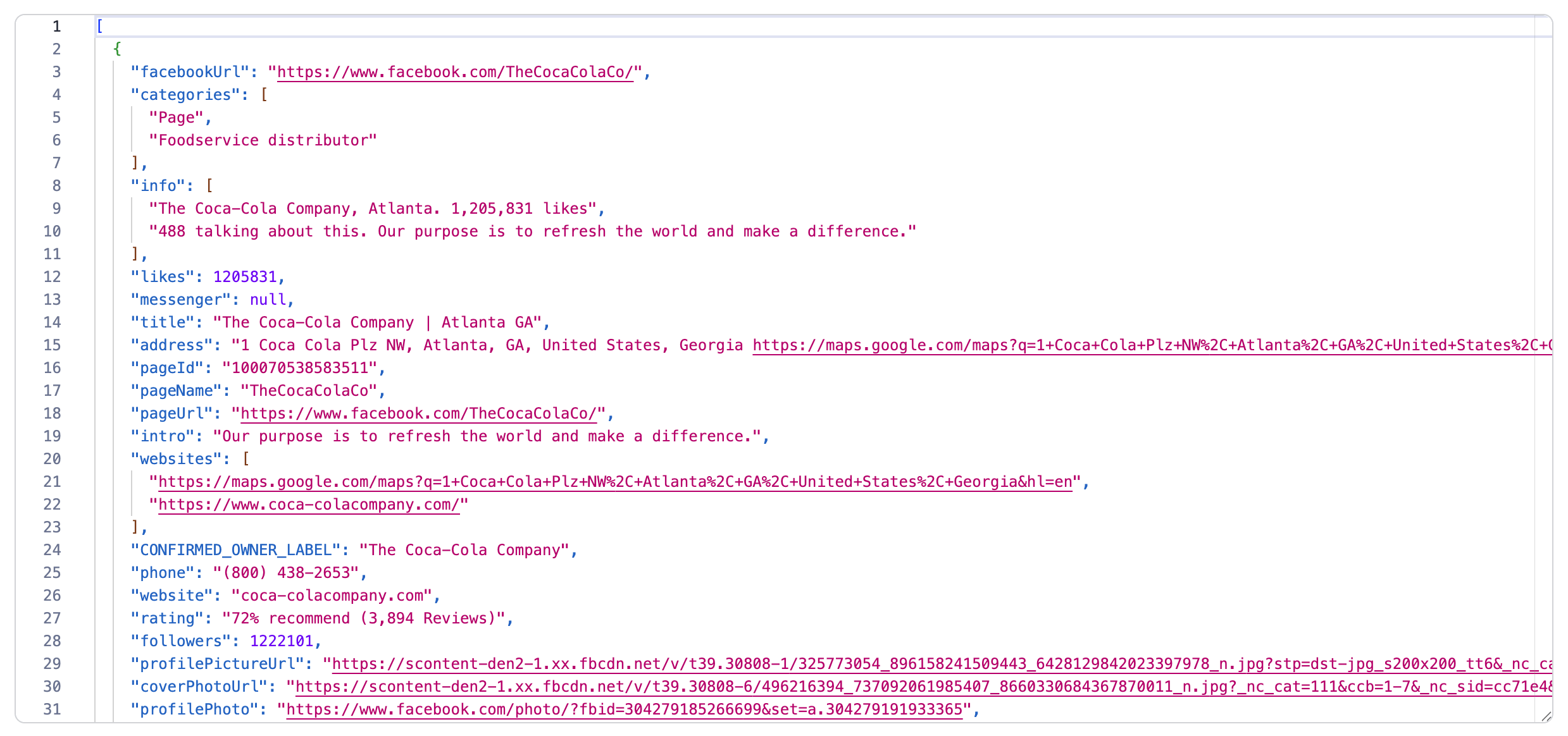 How to scrape Facebook Pages
