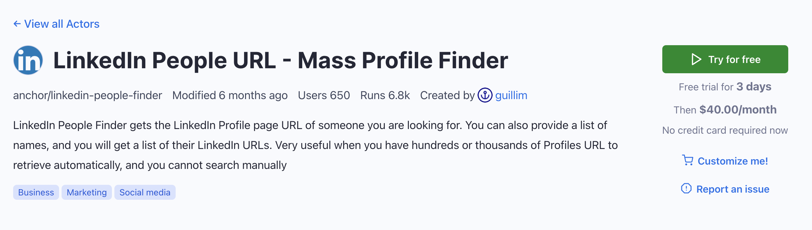 How to scrape LinkedIn companies and profiles