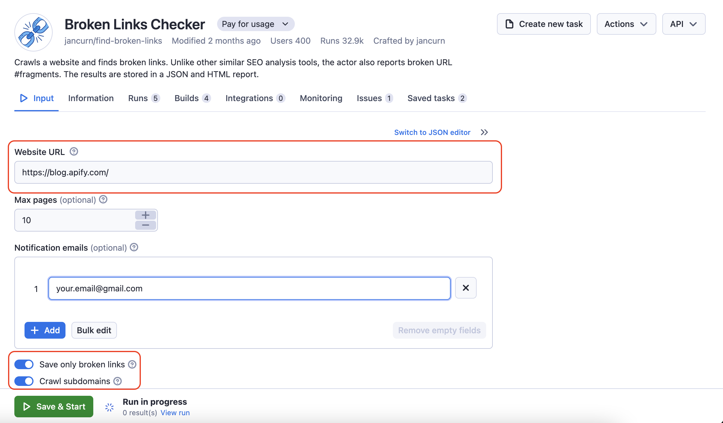 How to check broken links on any website