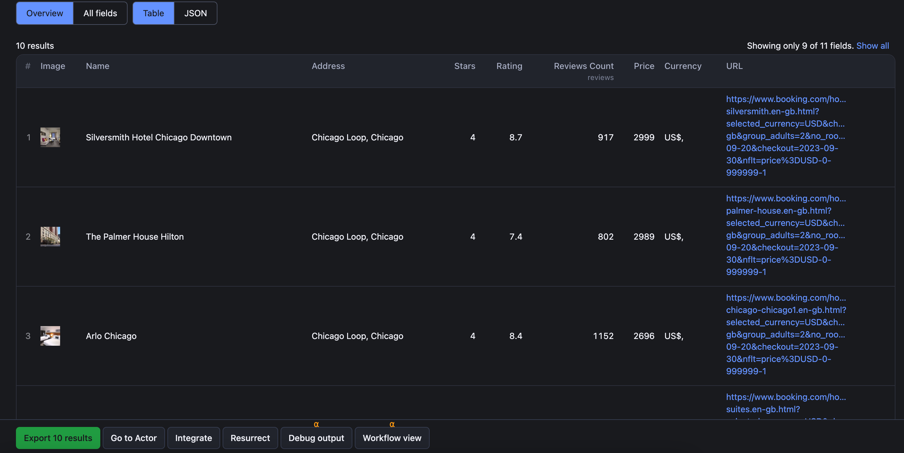 How to scrape hotel data from Booking.com