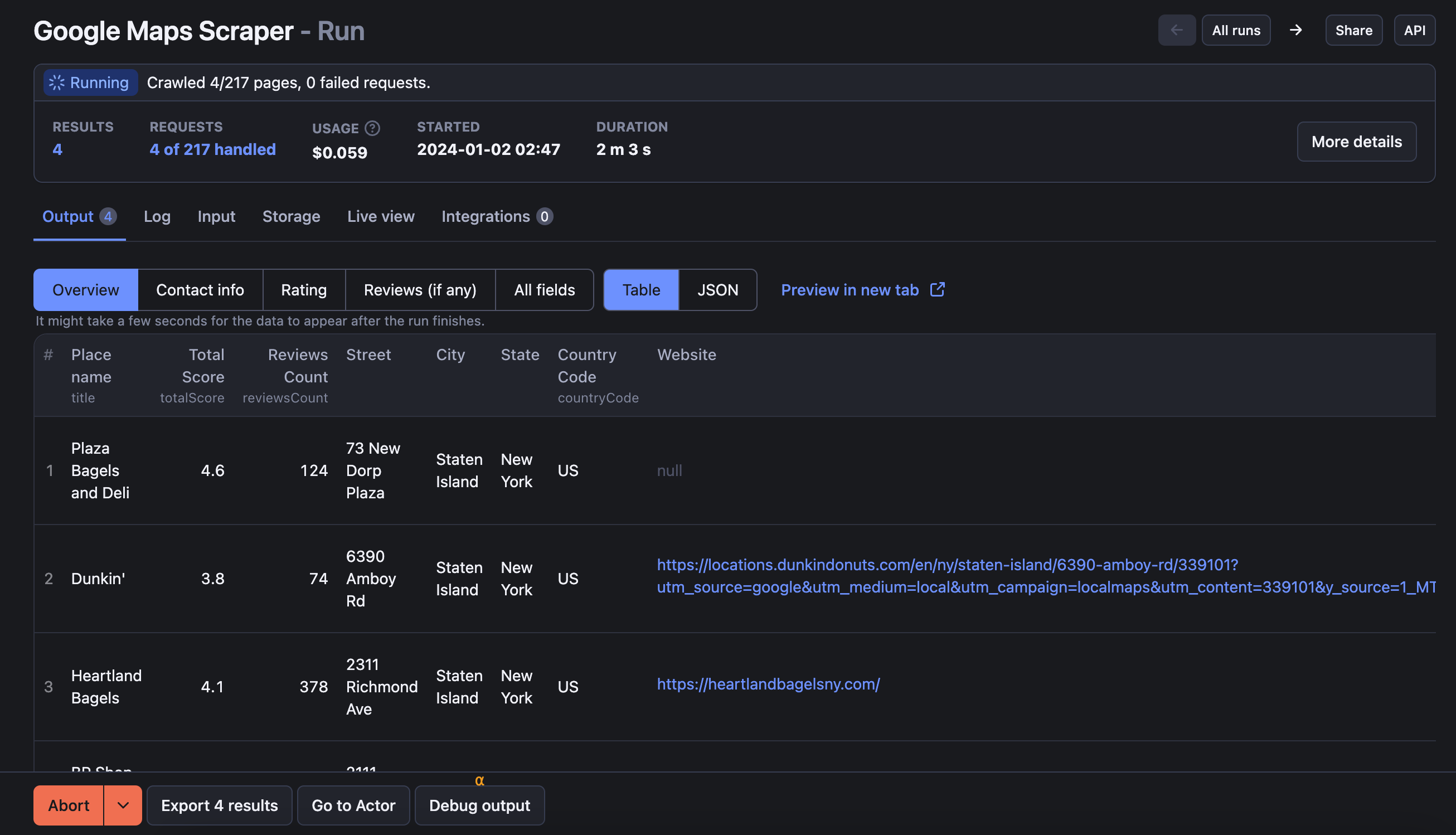 How to scrape Google Maps data
