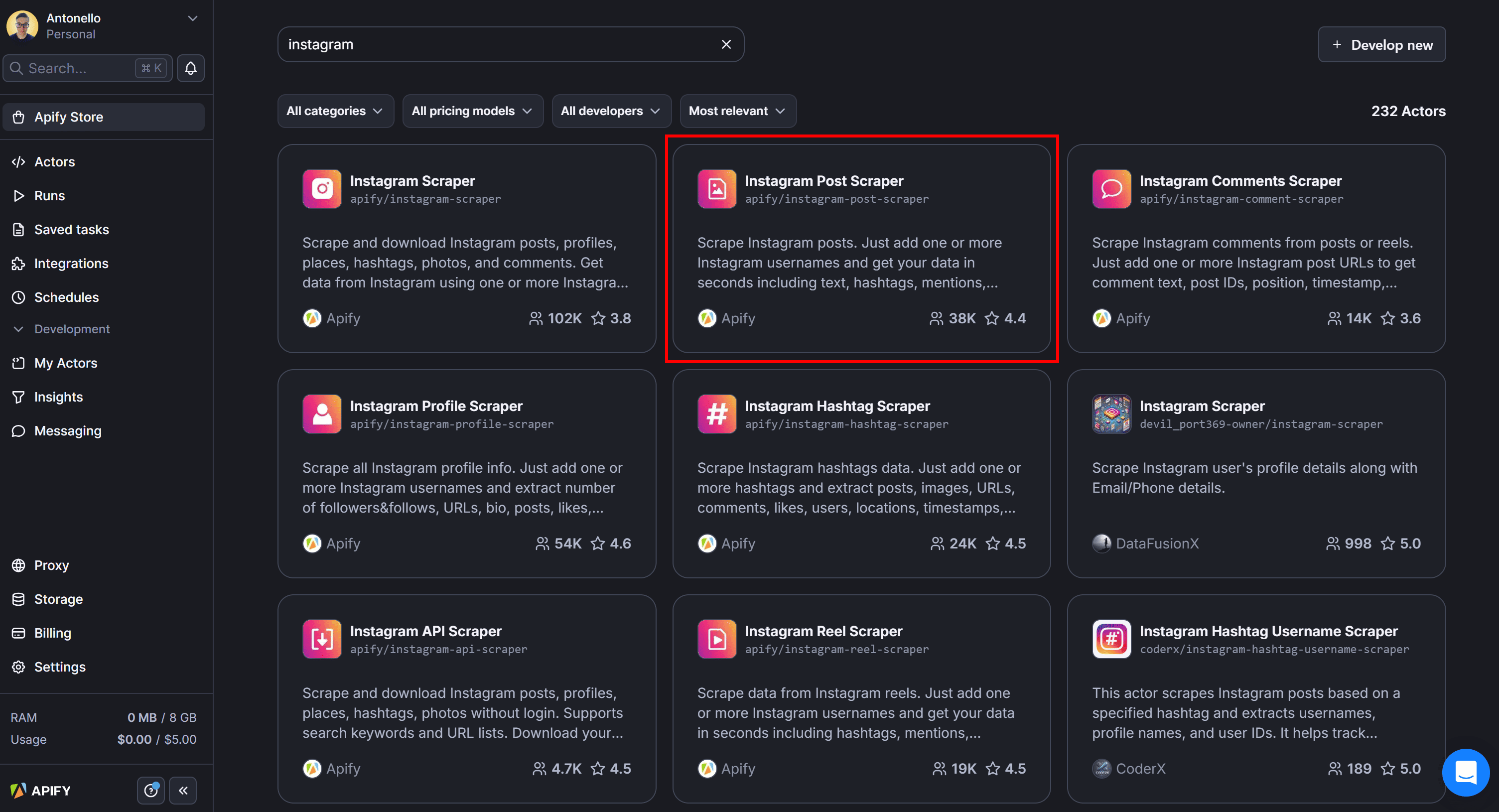 How to scrape Instagram with Python