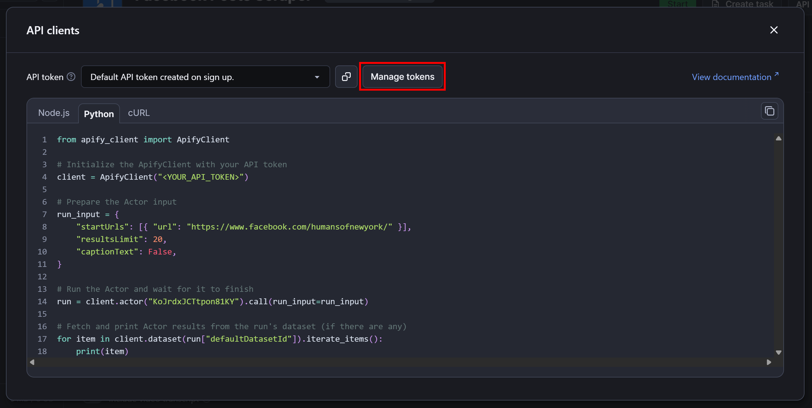 How to scrape Facebook with Python