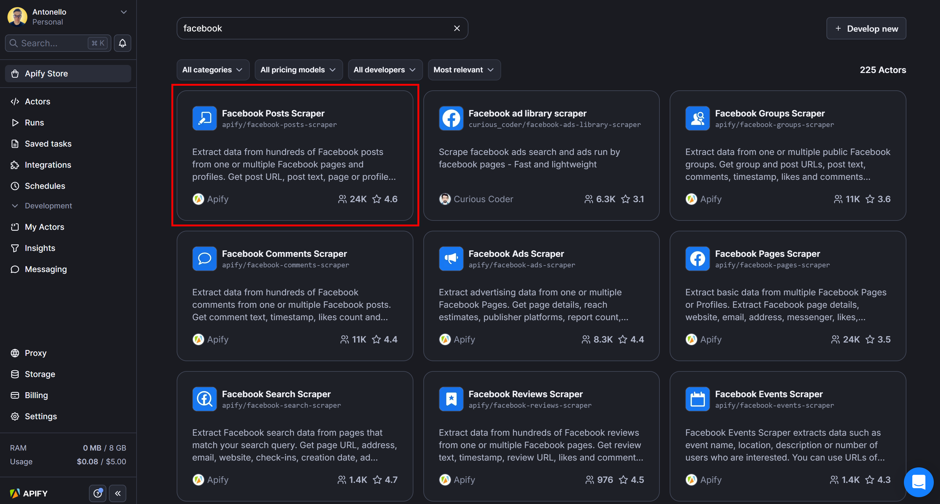 How to scrape Facebook with Python
