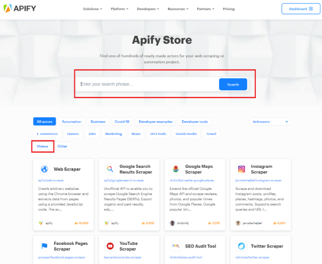 How to scrape YouTube | Apify Blog