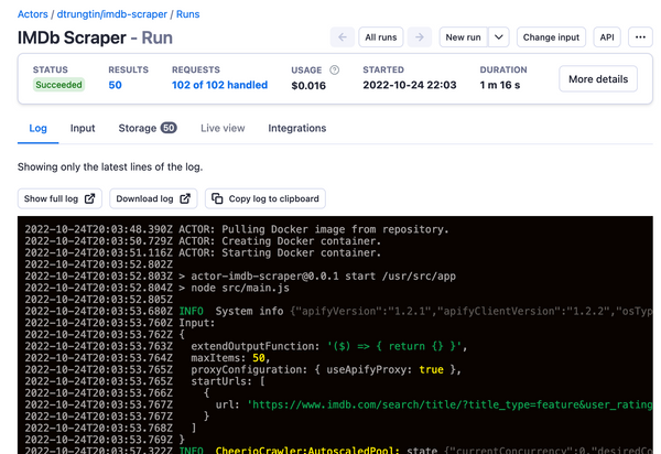 How to use unofficial IMDb API to scrape IMDb data | Apify Blog