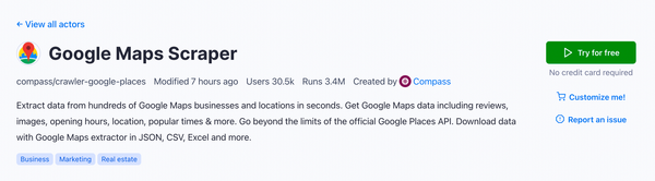 How to extract emails, socials, address with Google Maps API