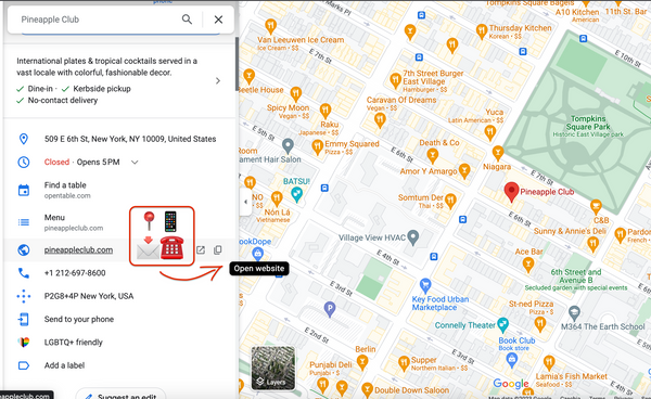 Extract emails, profiles, and addresses from Google Maps
