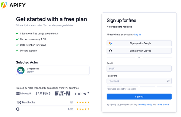 How to use Google Lens API for OCR text and image search
